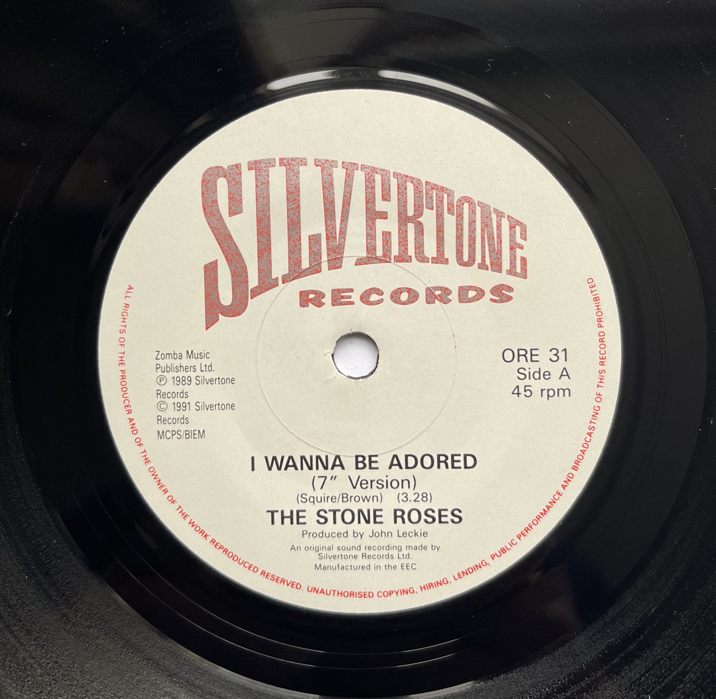 The Stone Roses – I Wanna Be Adored 7” | VinylSelector.com